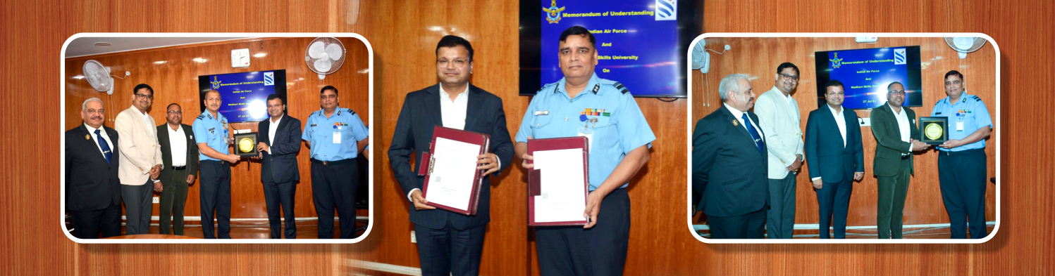 MOU with Indian Air Force - Medhavi Skills University